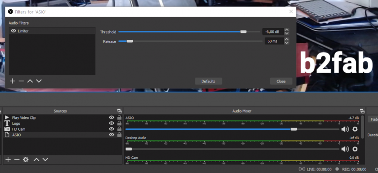 Streaming live with OBS Studio